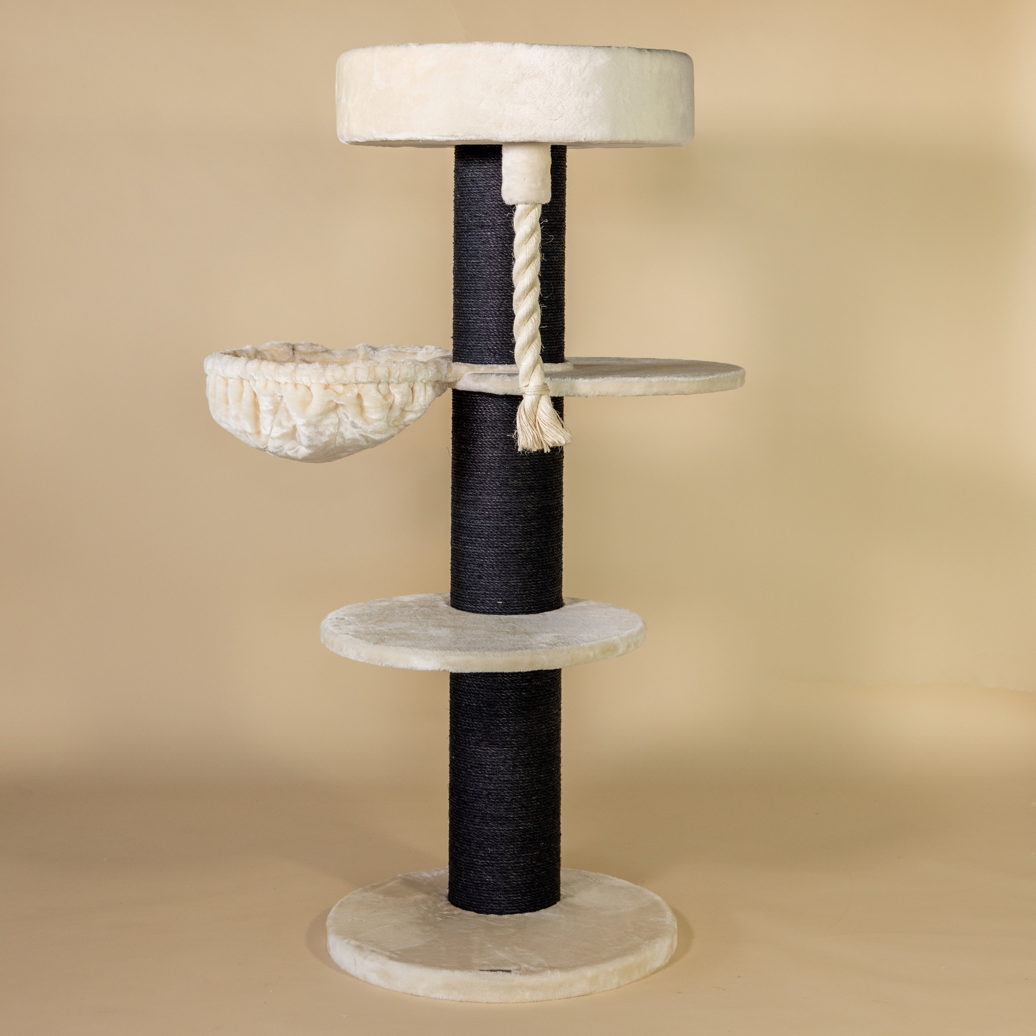 Maine Coon Sleeper Blackline Plus Cream - large Cat Tree from RHR Pets