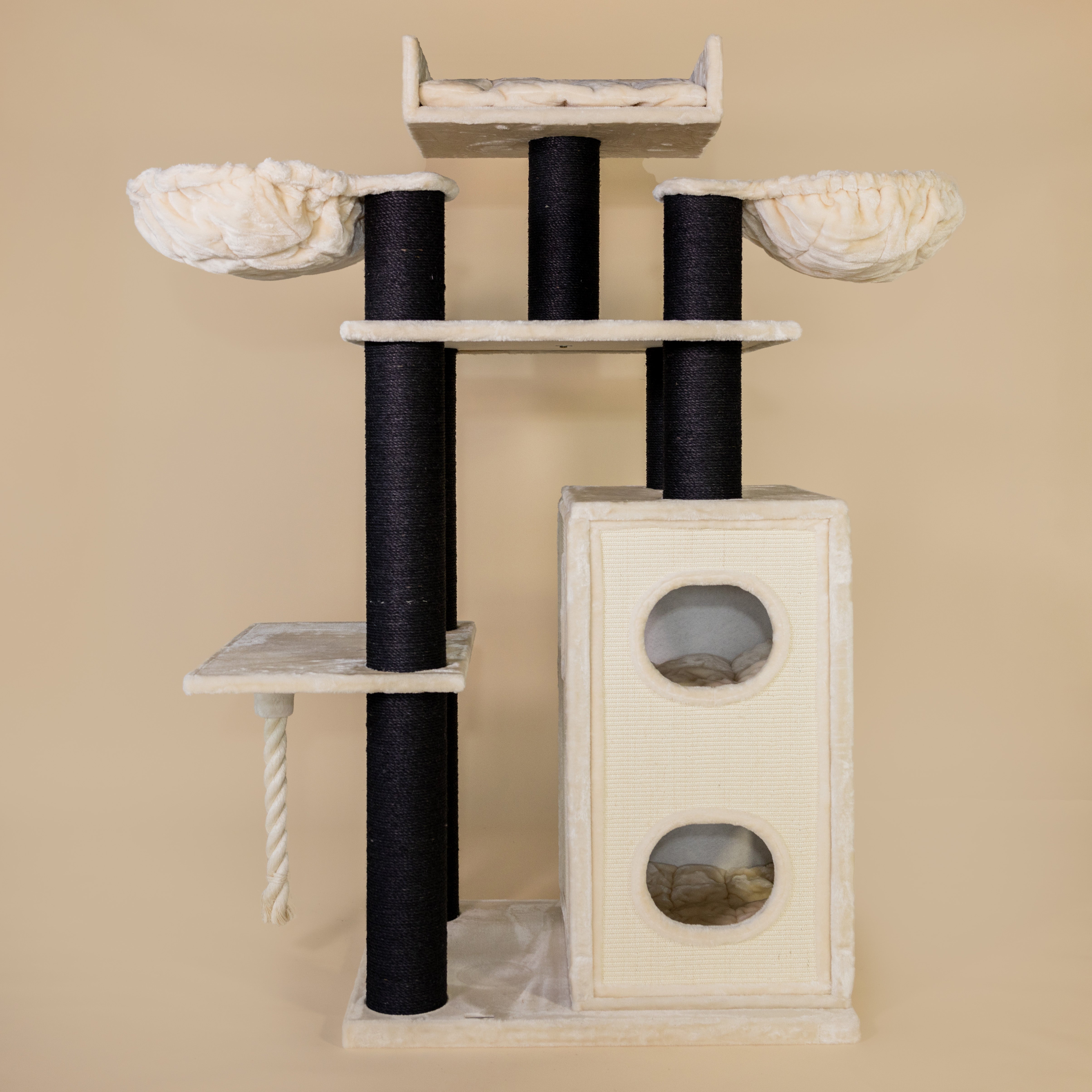 Cat Paradise Blackline Cream - Cat Tree for large cats from RHR Pets