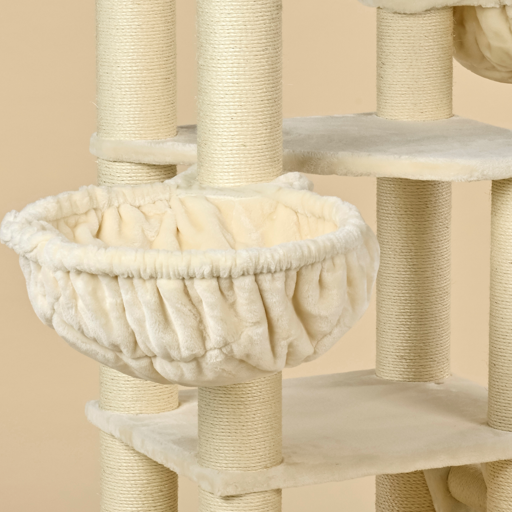Corner Coon Cream - Cat Tree for large cats from RHR Pets