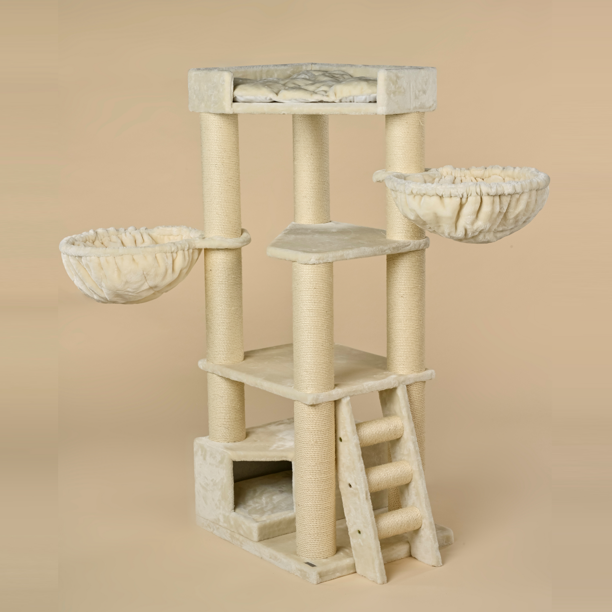 Corner Coon Cream - Cat Tree for large cats from RHR Pets