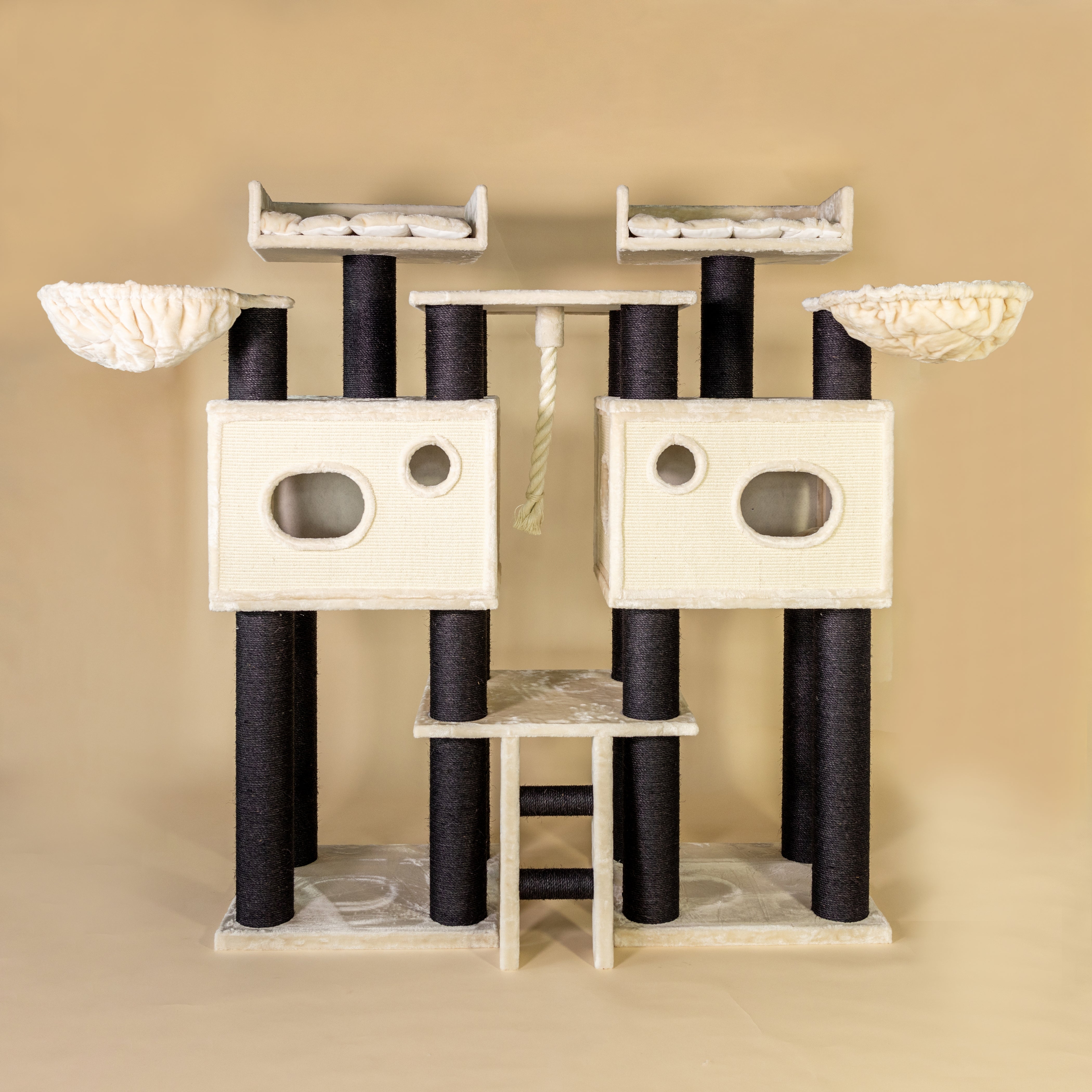 Royal Cat Palace Blackline Cream - XXL Cat Tree for large cats from RHR ...