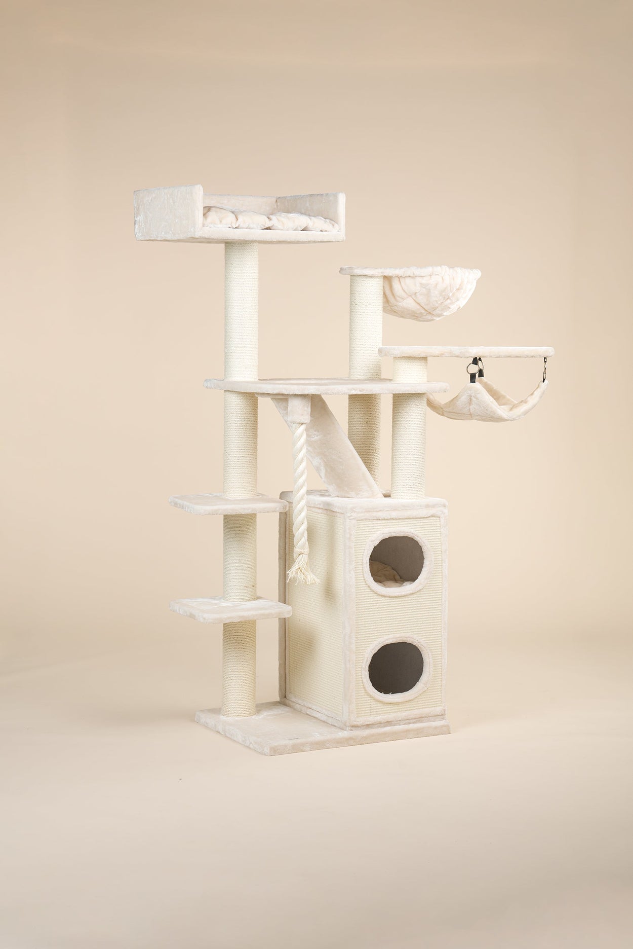Cat Penthouse Crown Cream - Cat Tree for large cats from RHR Pets