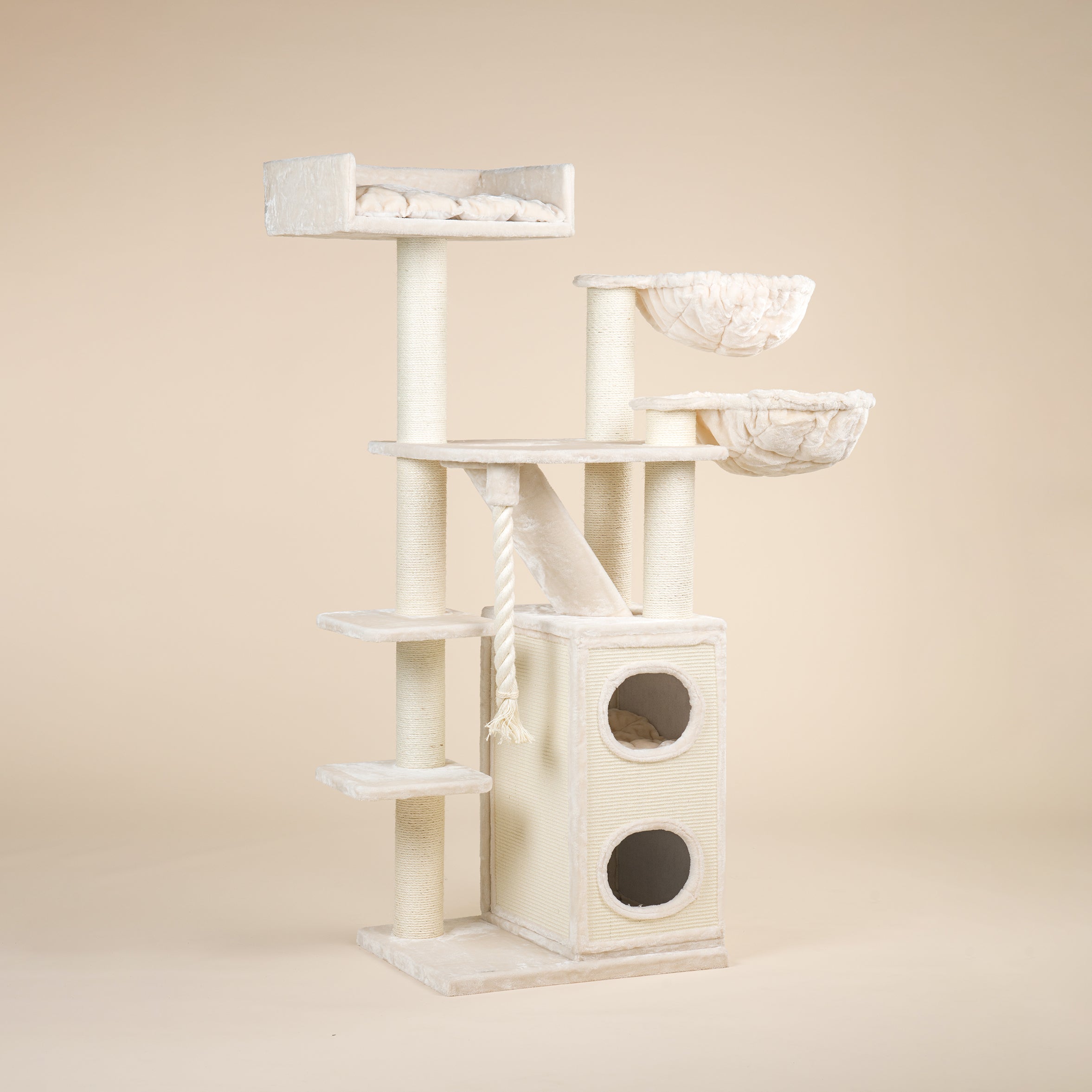 Cat Penthouse Plus Cream - Cat Tree for large cats from RHR Pets