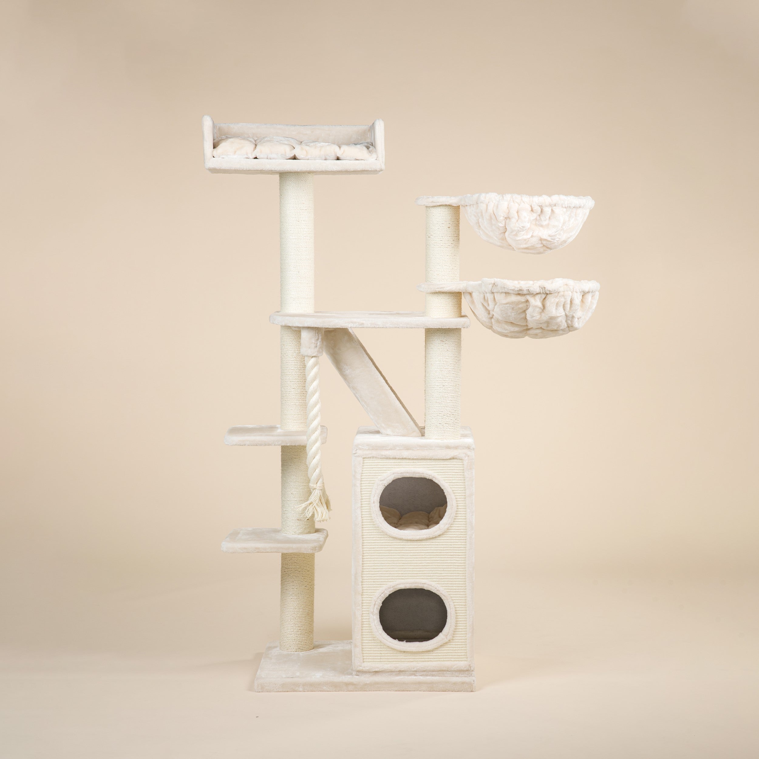 Cat Penthouse Plus Cream - Cat Tree for large cats from RHR Pets