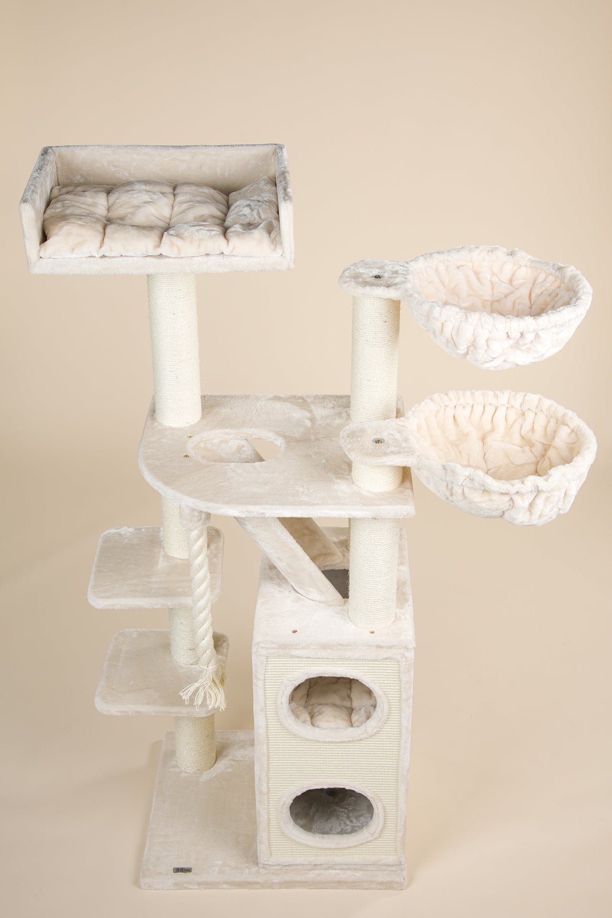 Cat Penthouse Plus Cream - Cat Tree for large cats from RHR Pets