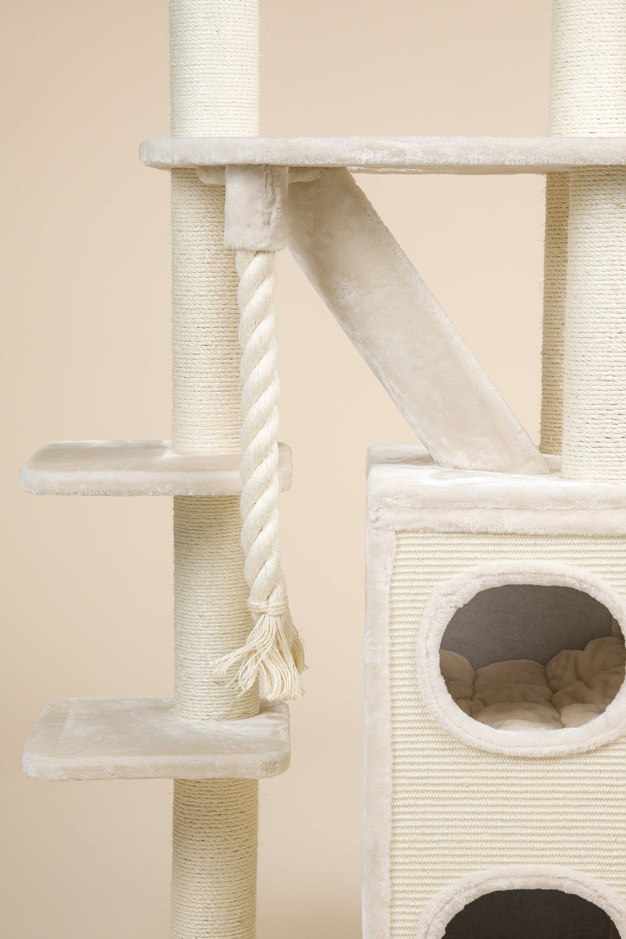 Cat Penthouse Cream - Cat Tree for large cats from RHR Pets