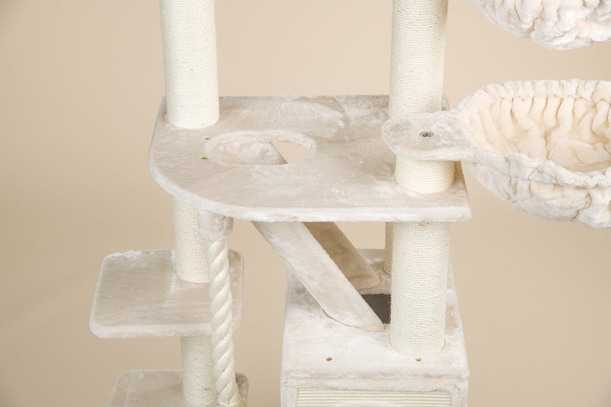 Cat Penthouse Plus Cream - Cat Tree for large cats from RHR Pets