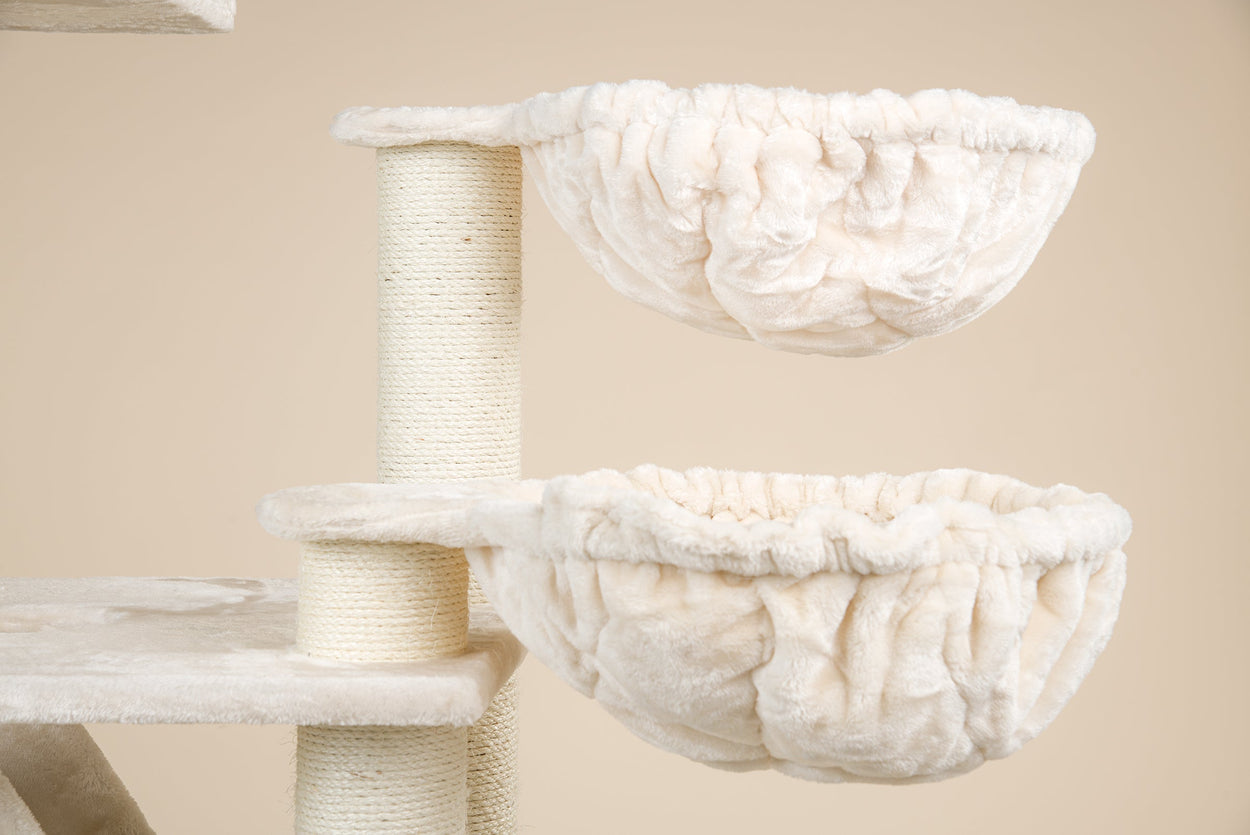 Cat Penthouse Plus Cream - Cat Tree for large cats from RHR Pets