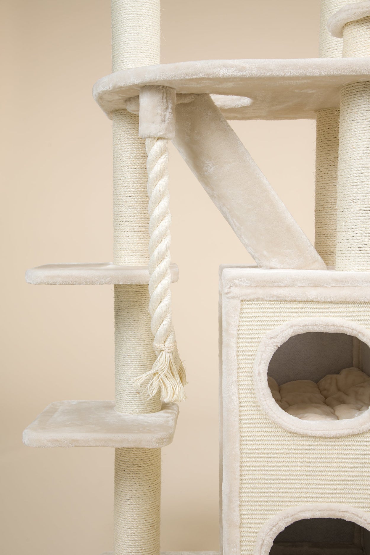 Cat Penthouse Plus Cream - Cat Tree for large cats from RHR Pets