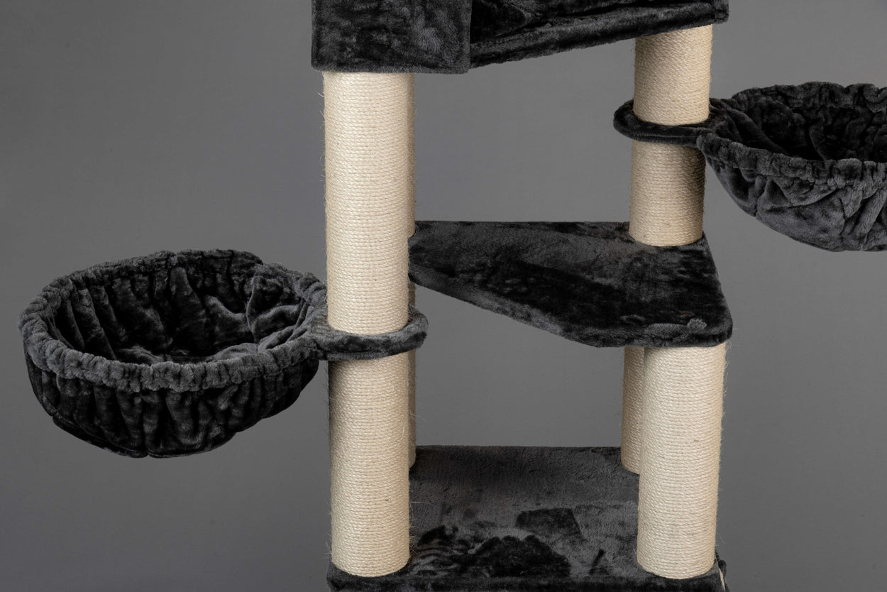 Corner Coon Dark Grey - Cat Tree for large cats from RHR Pets