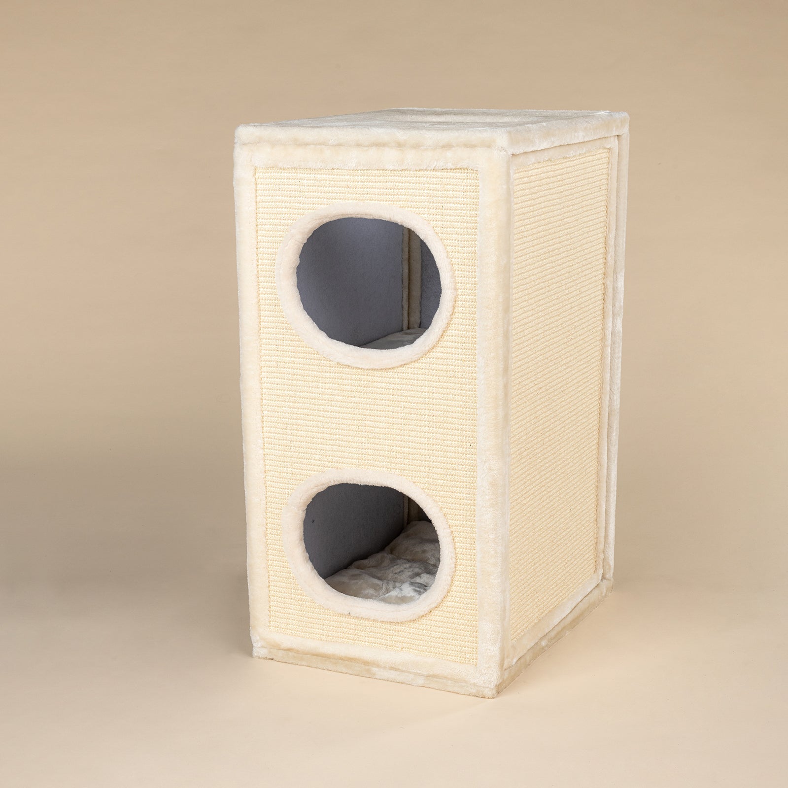 Scratching Barrel Penthouse Cream - Scratching Barrel for large cats ...