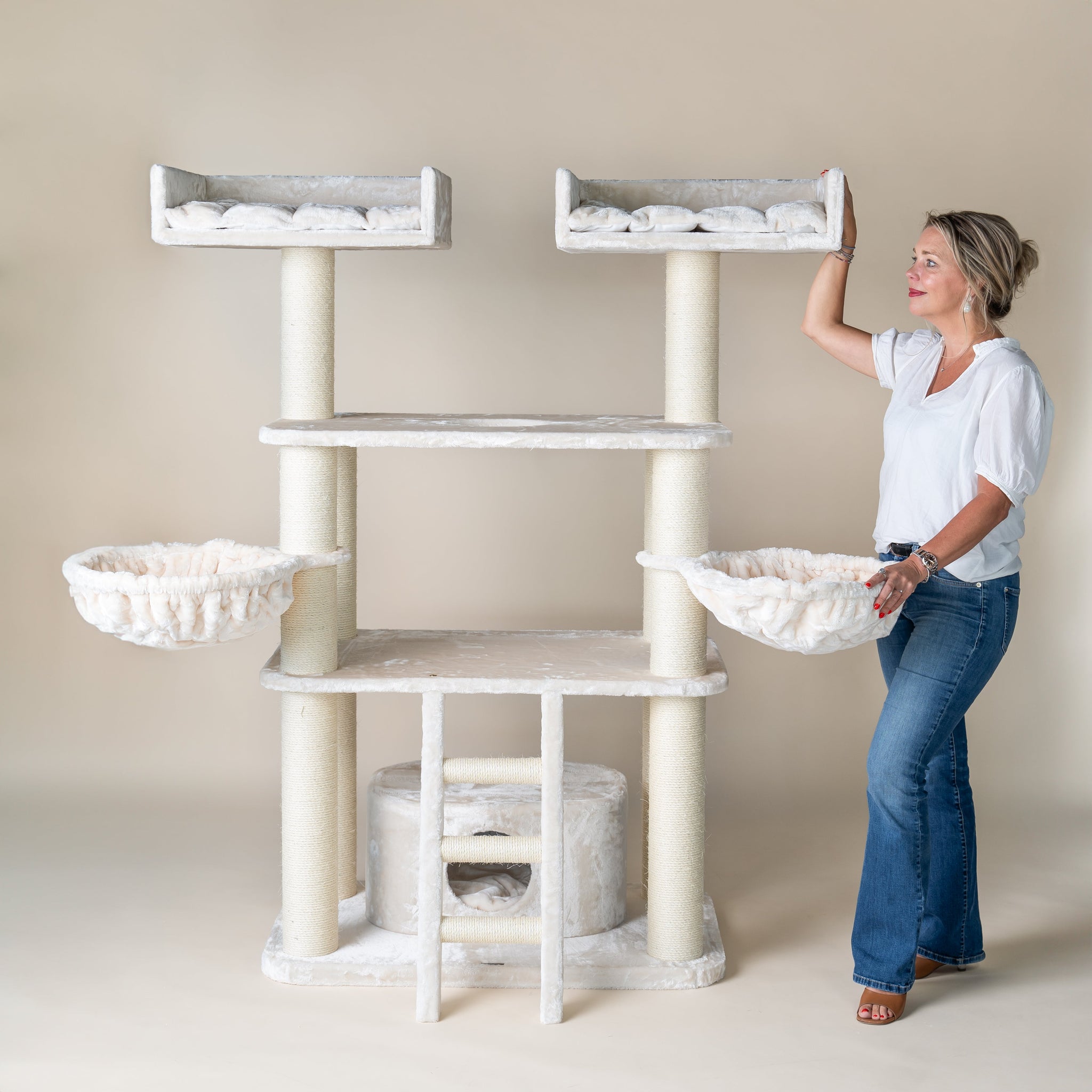 Cat Tree for Large Breeds - Panther XXL (Beige) - from RHR Pets